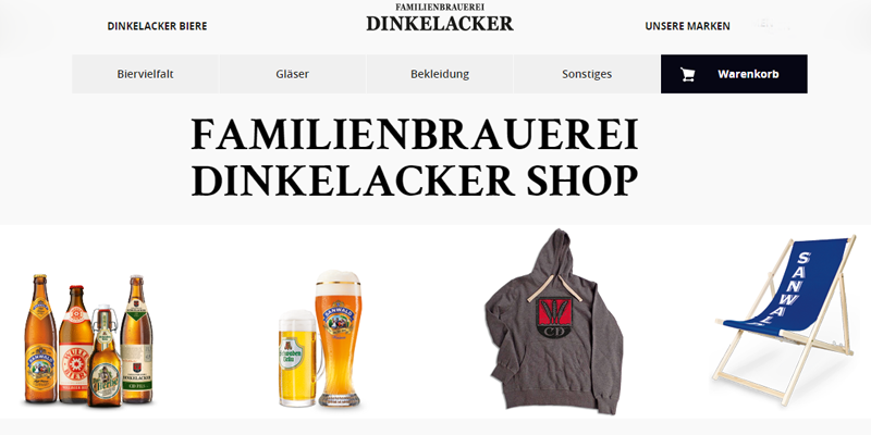Dinkelacker eröffnet Online-Bier-Shop • Die News